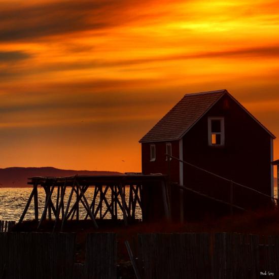 Saturday evening fish flake sunset. - Downhome Magazine