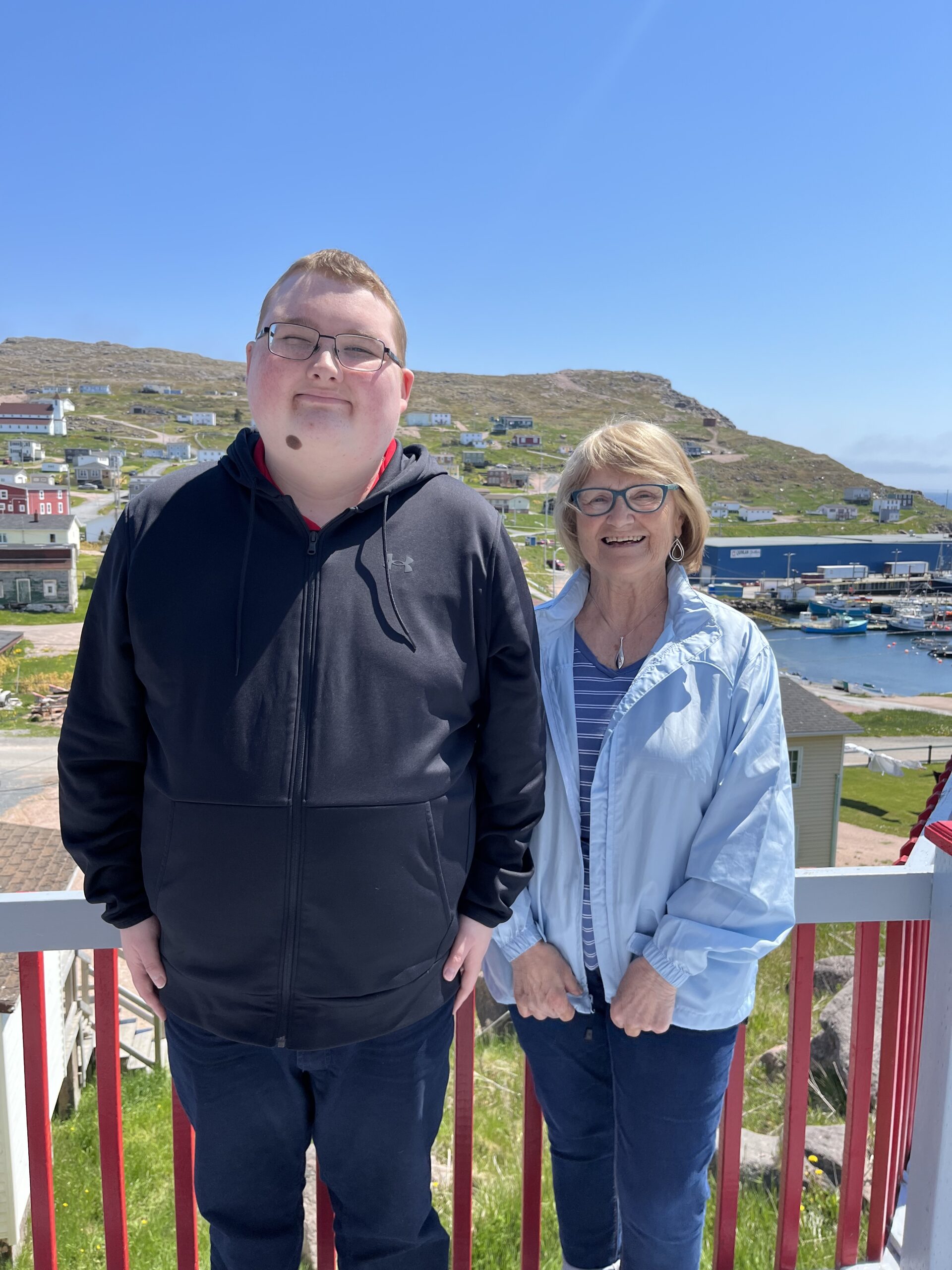 Me with Ray Walsh's wife - Downhome Magazine