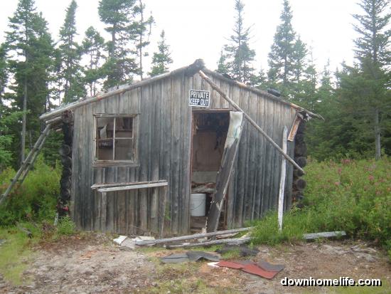 Abandoned Trapper's Cabin at Northwest Gander - Downhome Magazine